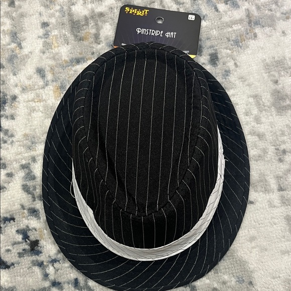 Spirit | Accessories | Spirit Halloween Black Pinstripe Hat With White ...